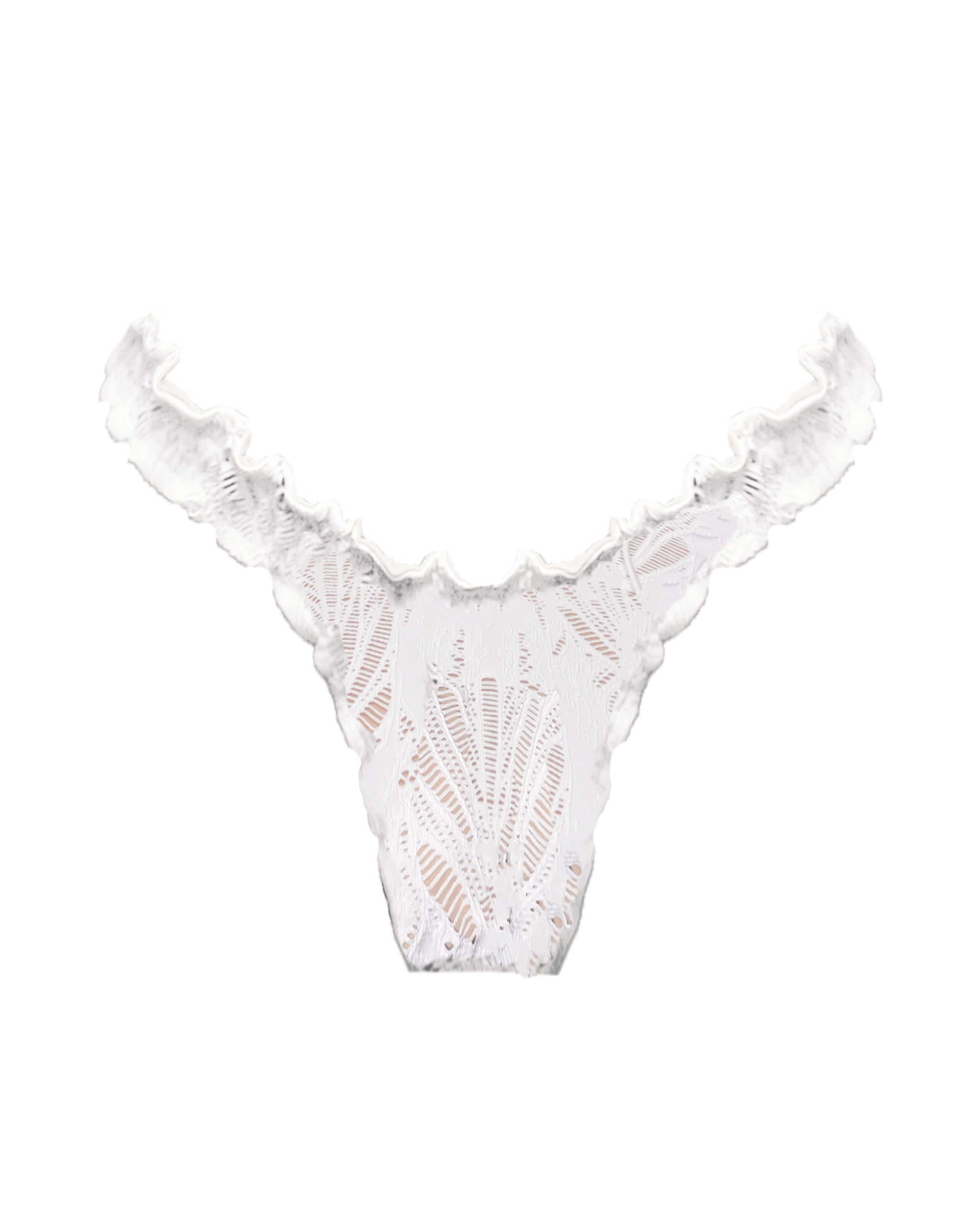 Venus Brazilian Bottom | White Lace Brazilian Bottom | TRUSSO SWIM